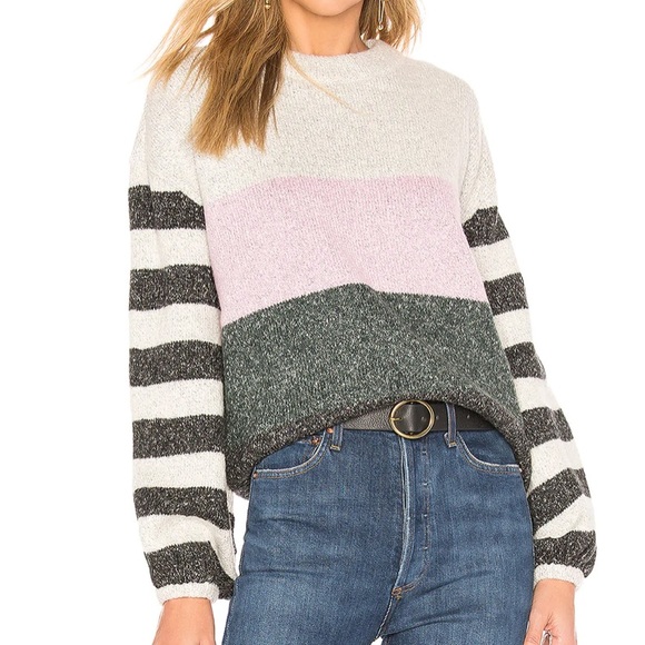 Tularosa | Sweaters | Revolve Tularosa Penny Dark Green Stripe Wool ...